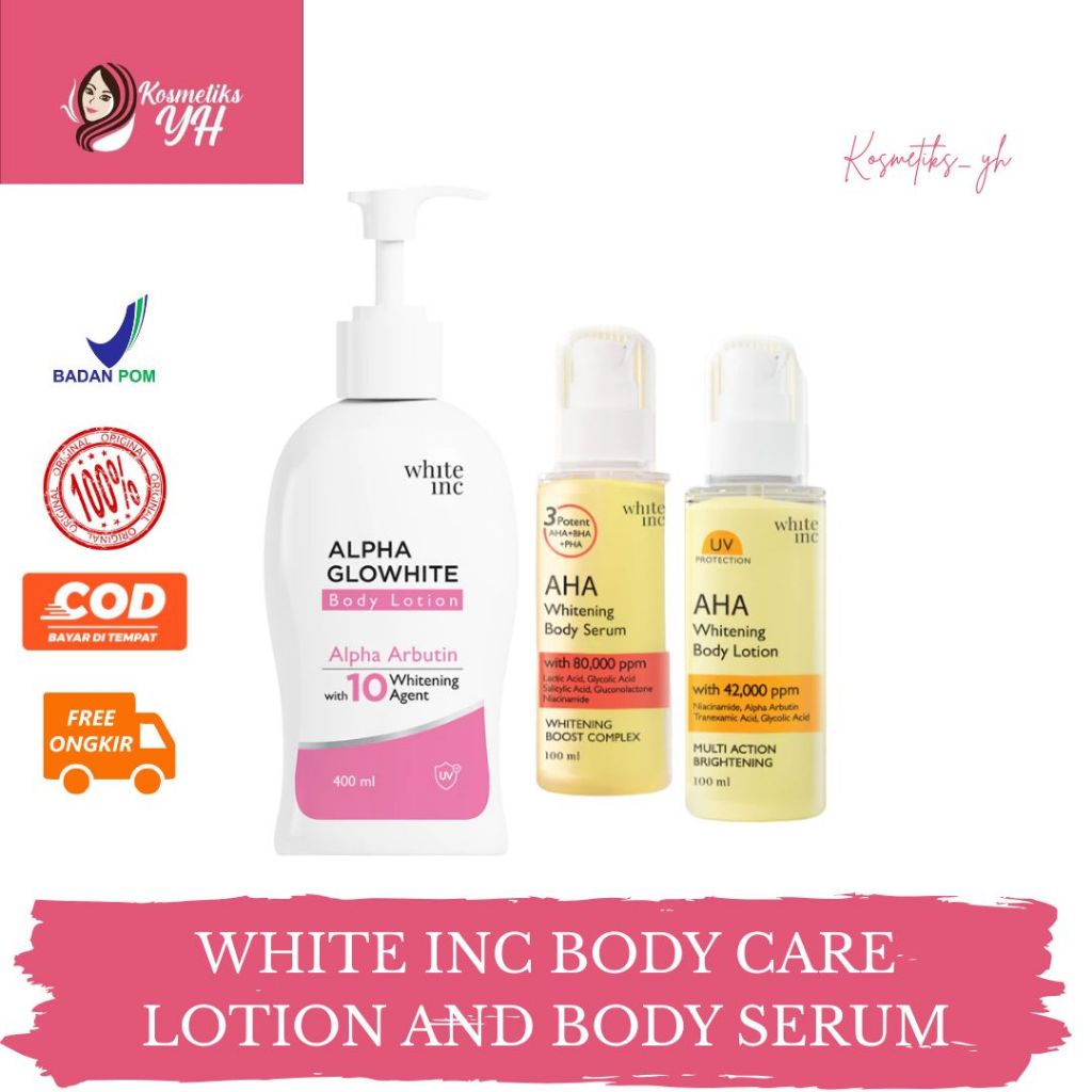 Jual WHITE INC AHA BODY SERUM ATAU AHA WHITE INC DAN AHA BODY SERUM ...
