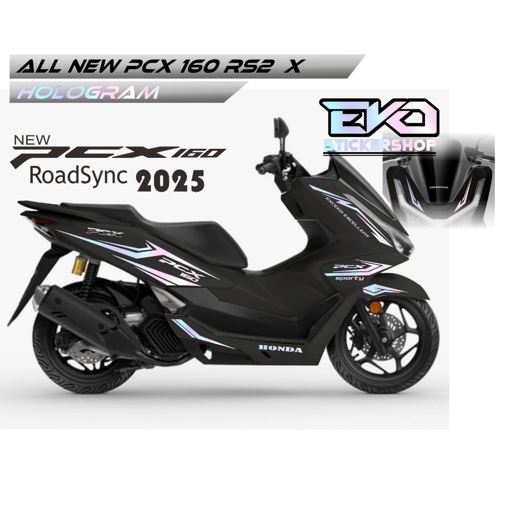 Jual Stiker PCX 160 2025 Cutting Sticker Pcx RoadSync Striping Variasi ...