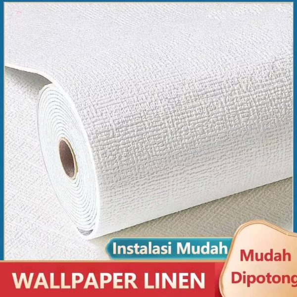 Jual Wallpaper Linen Roll 280cm*50cm*2.5mm Wallpaper Dinding stiker ...