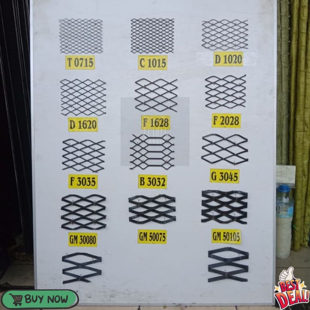 Jual JARING BESI BAJA EXPANDED METAL GM30080 GM50075 GR50080 GM50105 ...