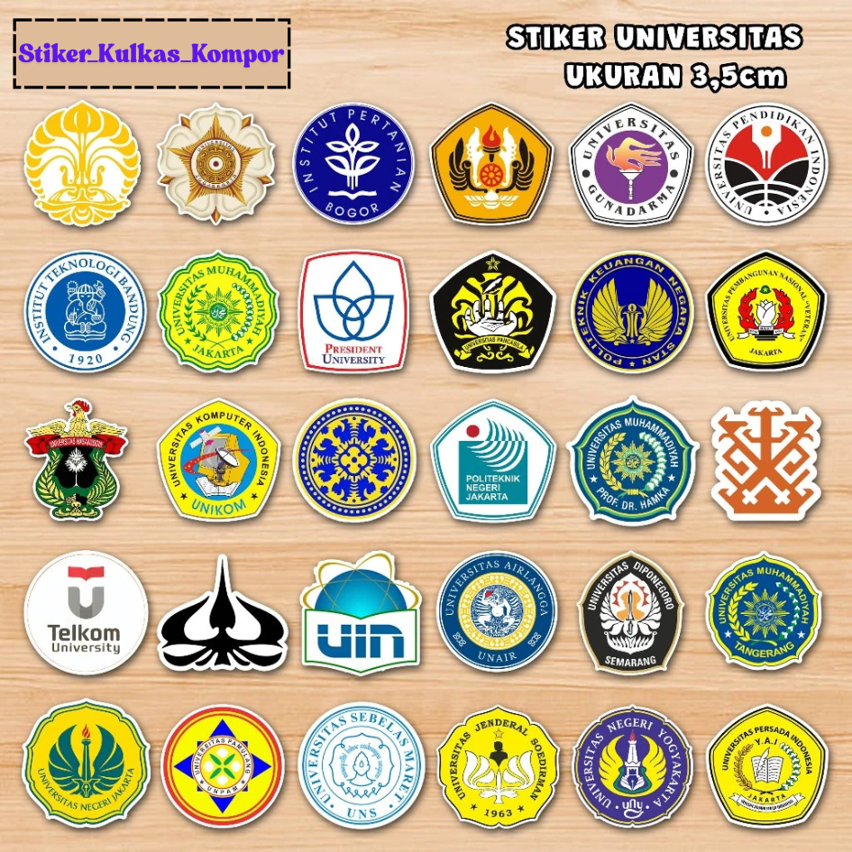 Jual (Support Pejuang Kampus) Stiker Universitas MAKARA UI ITB UGM UNJ ...