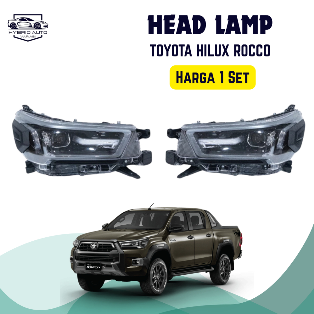Jual HeadLamp Toyota Hilux Rocco 2020-2025 Lampu Depan Utama Hilux ...