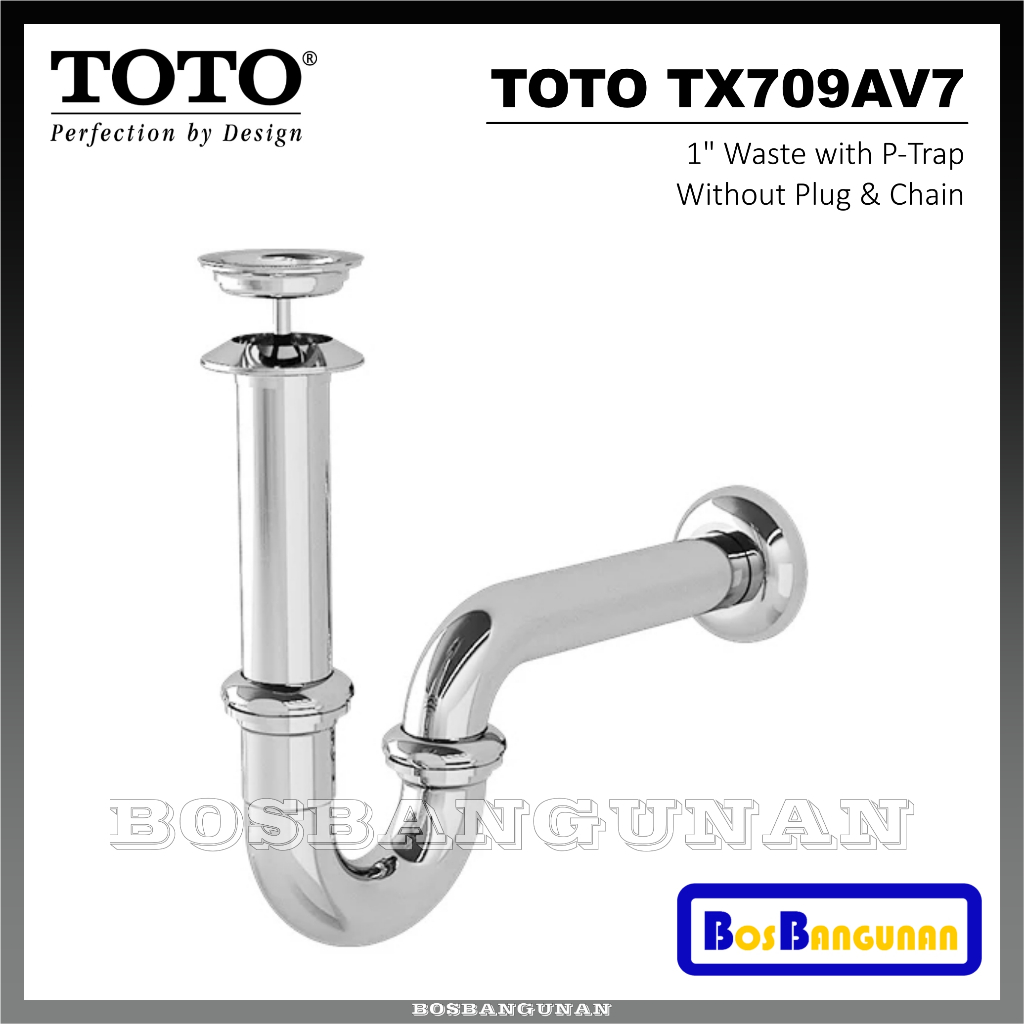 Jual Afur Sifon TOTO TX709AV7 / TOTO TX 709 AV7 1" Waste with P-Trap ...