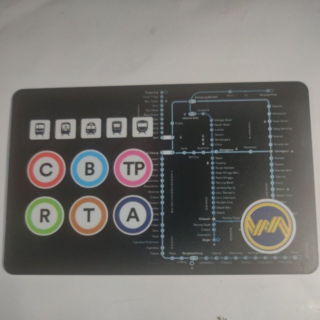 Jual Kartu Multi Trip KAI Commuter Line Edisi Network MAP Peta Rute KRL ...