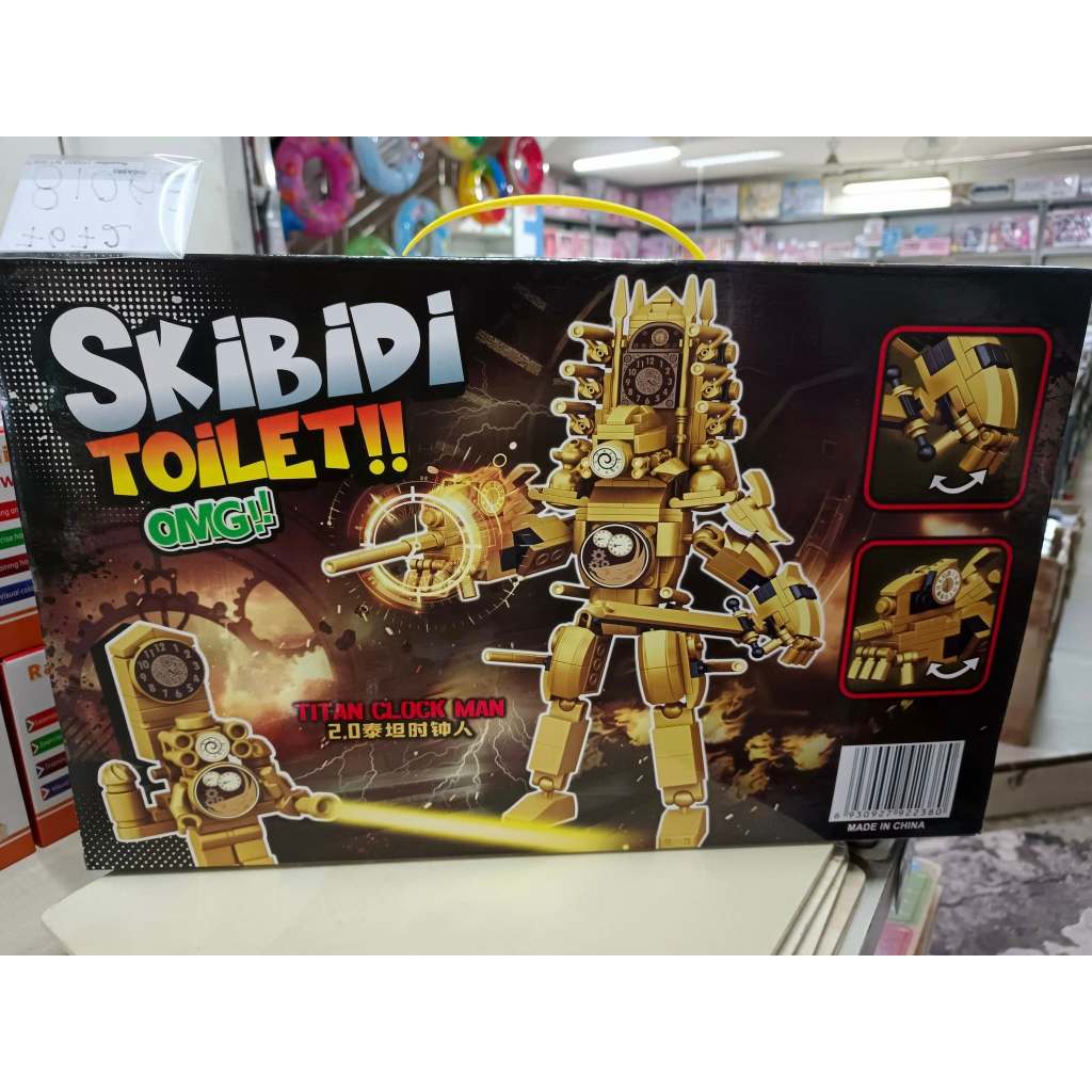 Jual Mainan Susun Balok Building Block Titan Clock Man 492pcs | Shopee ...