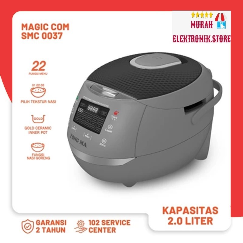 Jual YONG MA | Digital Rice Cooker / MAGIC COM SMC 0037 (2.0lt) | Shopee Indonesia