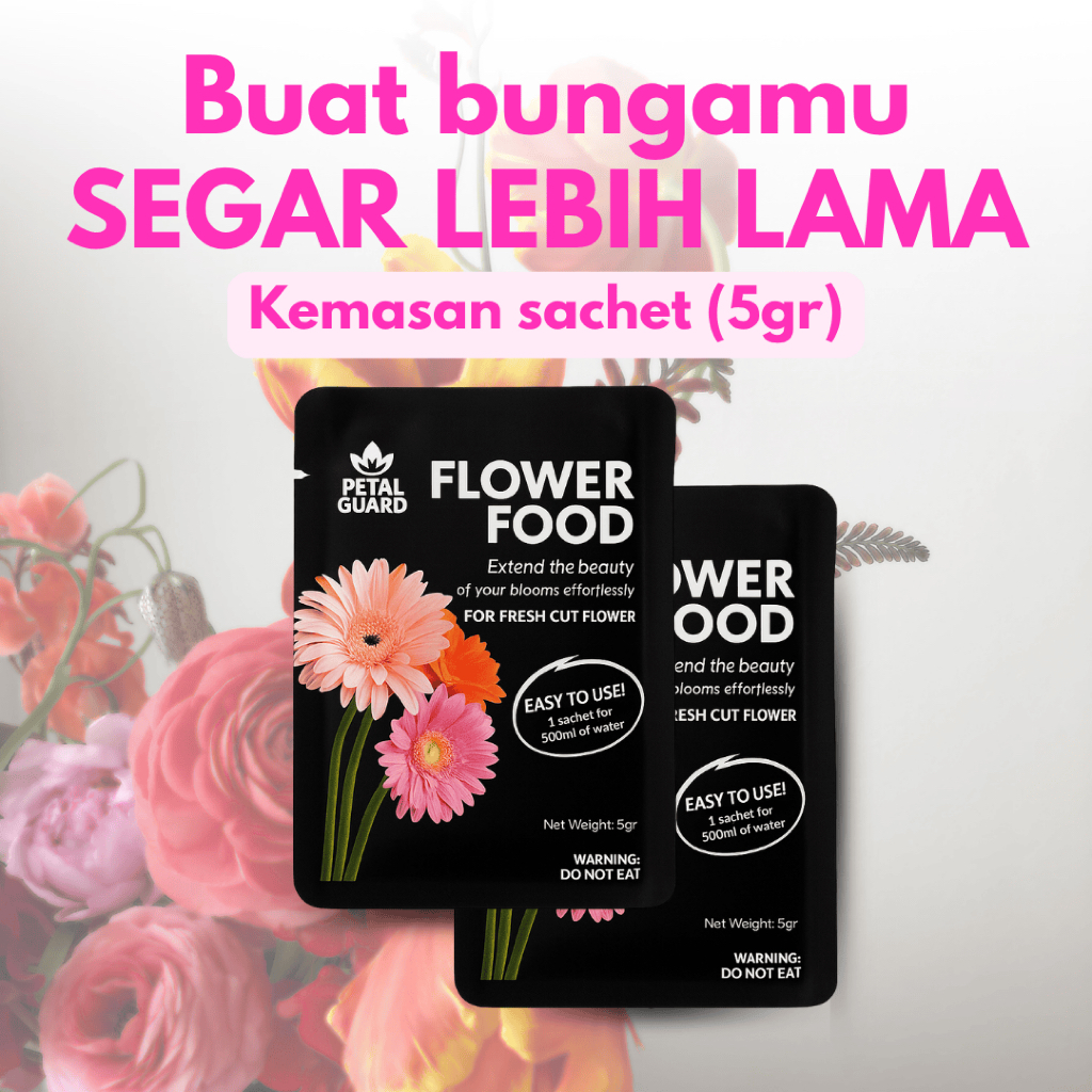 Jual 5 pcs Petal Guard Flower Food Vitamin Bunga Potong Kemasan Sachet ...