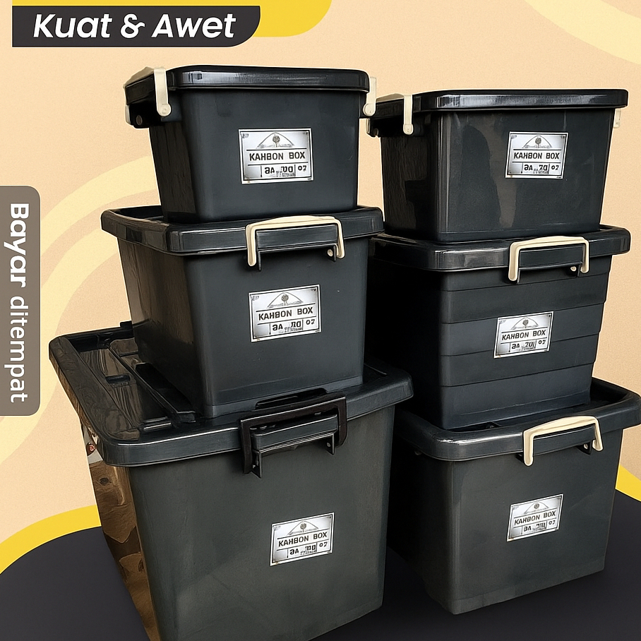 Jual BSM Box Container Jumbo Murah 100 Liter Hitam Kotak Penyimpanan ...