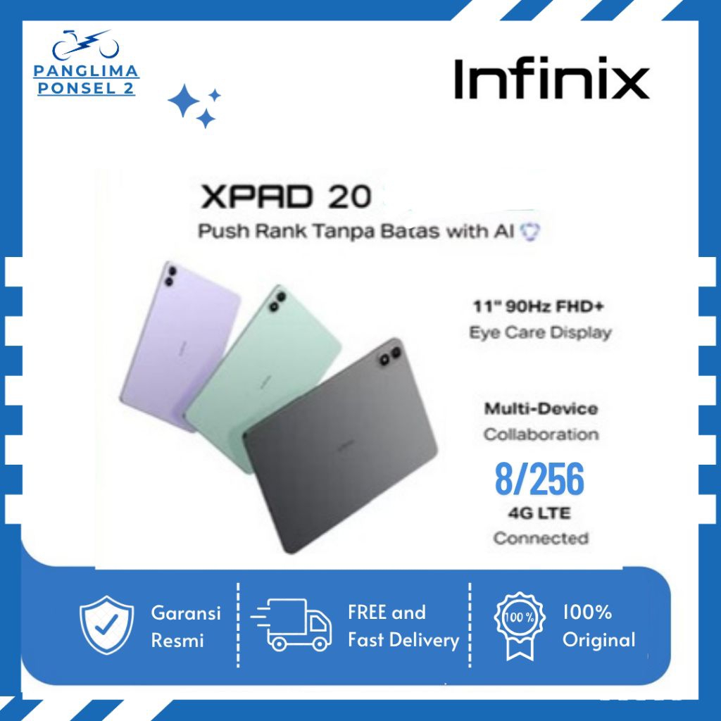 Jual infinix Tab Xpad 20 8/256 bisa pakai kartu | Shopee Indonesia
