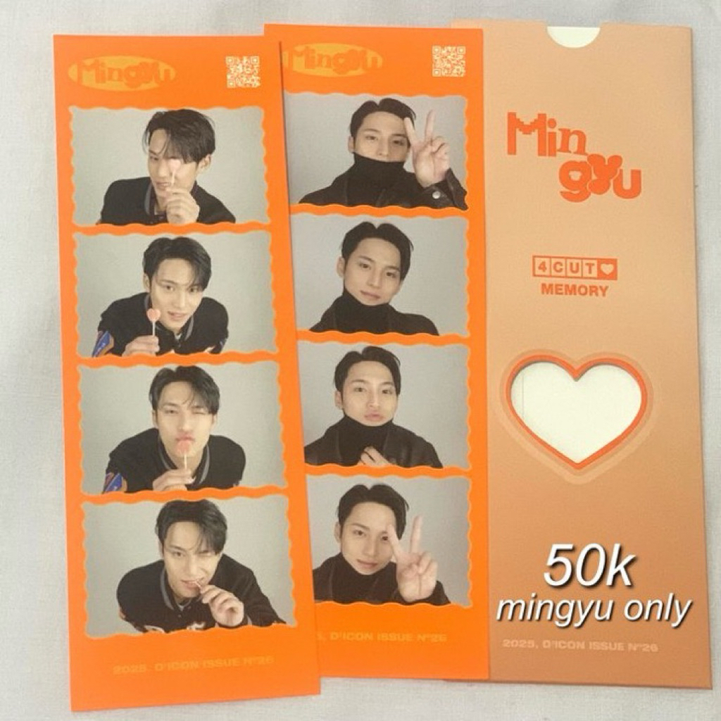 Jual (set) mingyu dicon white midnight 4cut photostrip official ...