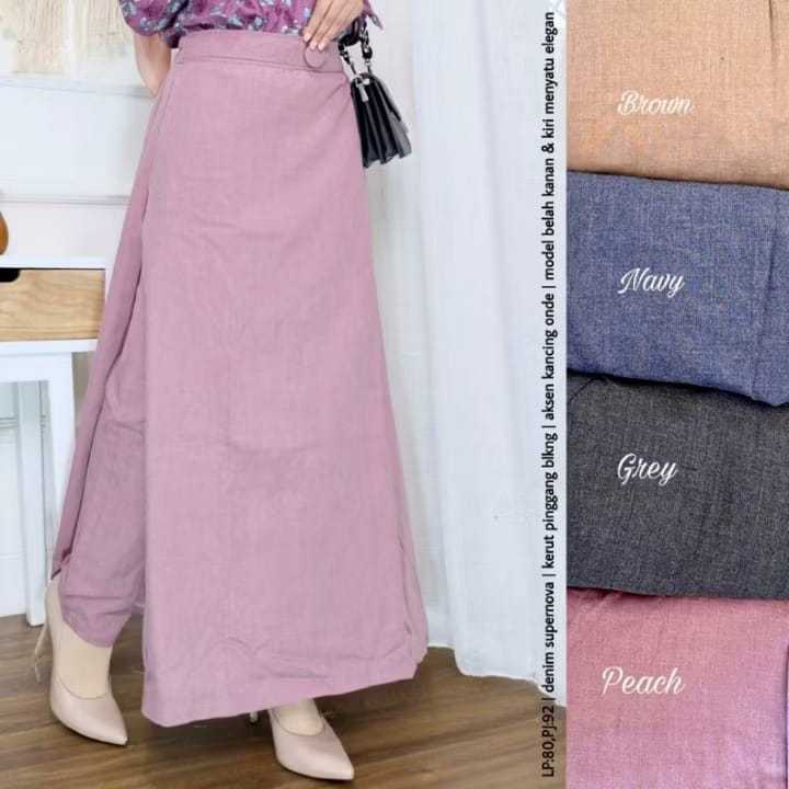 Jual rok celana muslim kancing onde bahan toyobo peremium- rok celana ...