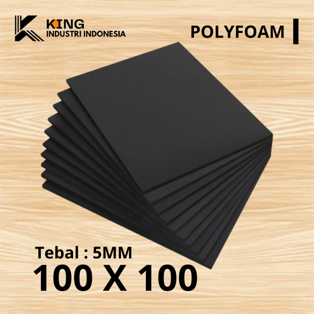 Jual KING Polyfoam Hitam Depron Potongan & Lembaran tebal 5mm Uk 100 x ...