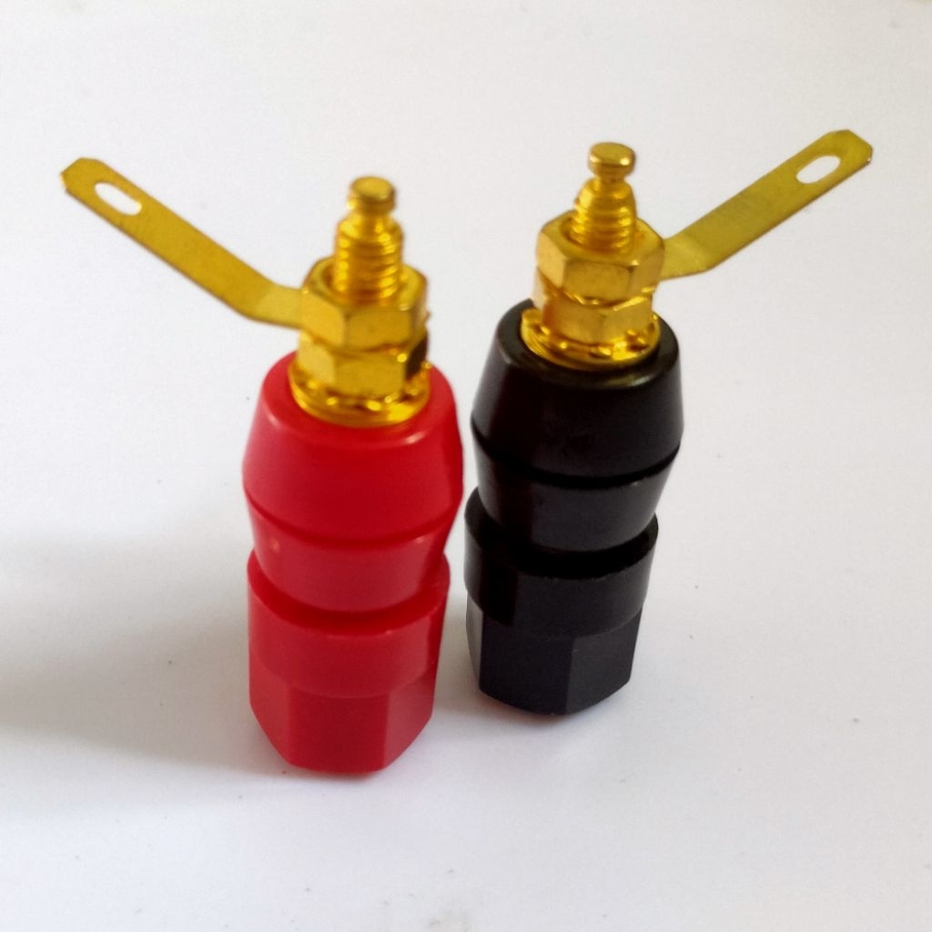 Jual JR 2067 Binding Post Gold Set Merah Hitam Jack Terminal Speaker ...