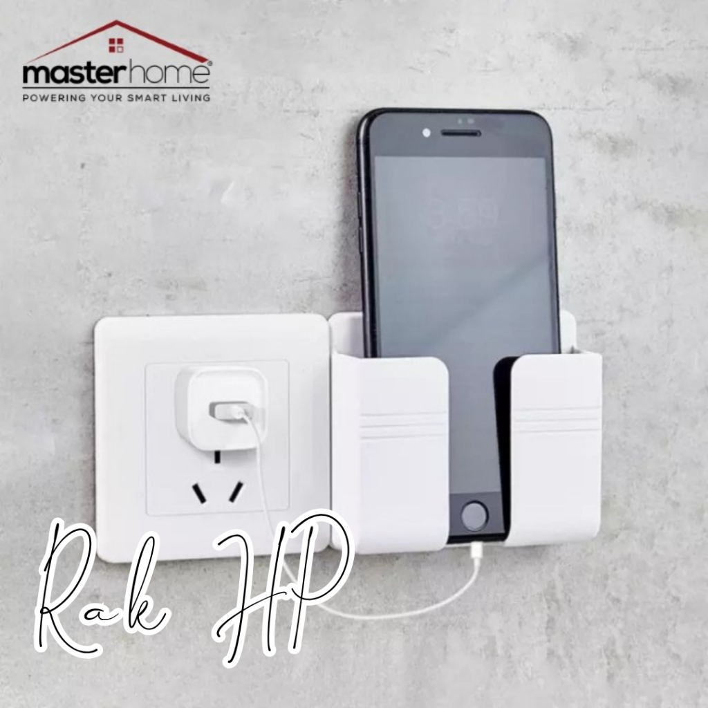 Jual Masterhome Rak Gantung Hp | Rak Charger Remote Tempel Tembok ...