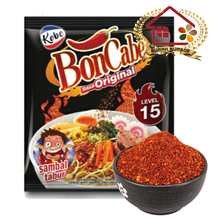 Jual (1 sachet) KOBE BONCABE Level 15 Sambal Tabur Original Sachet 4 ...