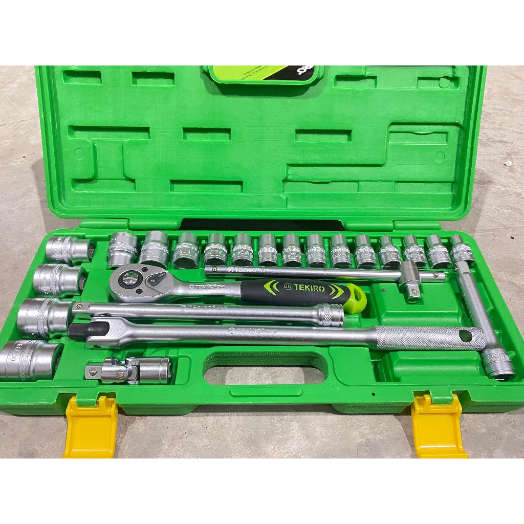 Jual KUNCI SOCK SET 24 PCS PVC TEKIRO HAND MATA SOK SHOCK SOCKET 24PCS BOX PLASTIK 6 12 PT 6PT ...
