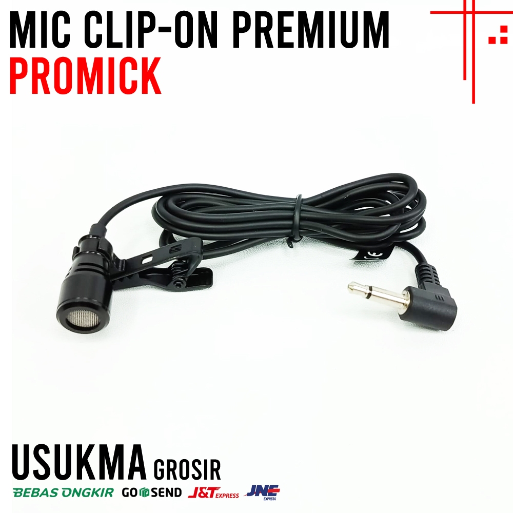 Jual PROMICK MIC CLIP-ON JEPIT KERAH PREMIUM MIC TAMBAHAN BUAT BODYPACK ...