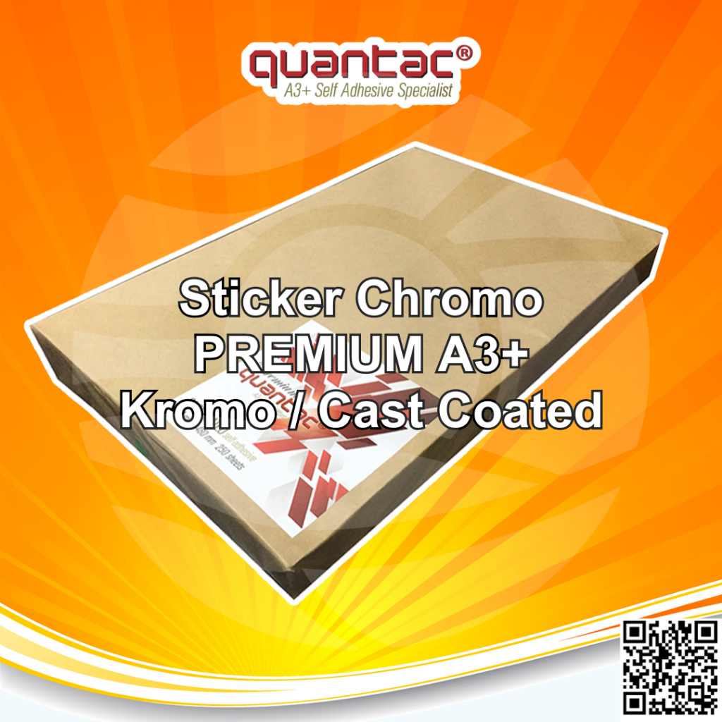 Jual Quantac Stiker Kromo PREMIUM A3+ Glossy Digital Print Laser Toner ...