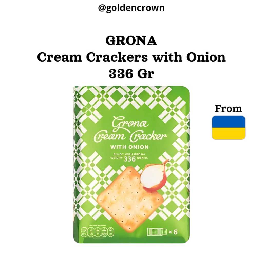 Jual Grona Cream Crackers with Onion | Kreker krim rasa bawang 336g ...