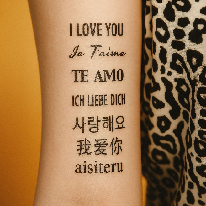 Jual POTATOO I LOVE YOU Temporary Tatto sticker Tahan Air Tato Cinta ...
