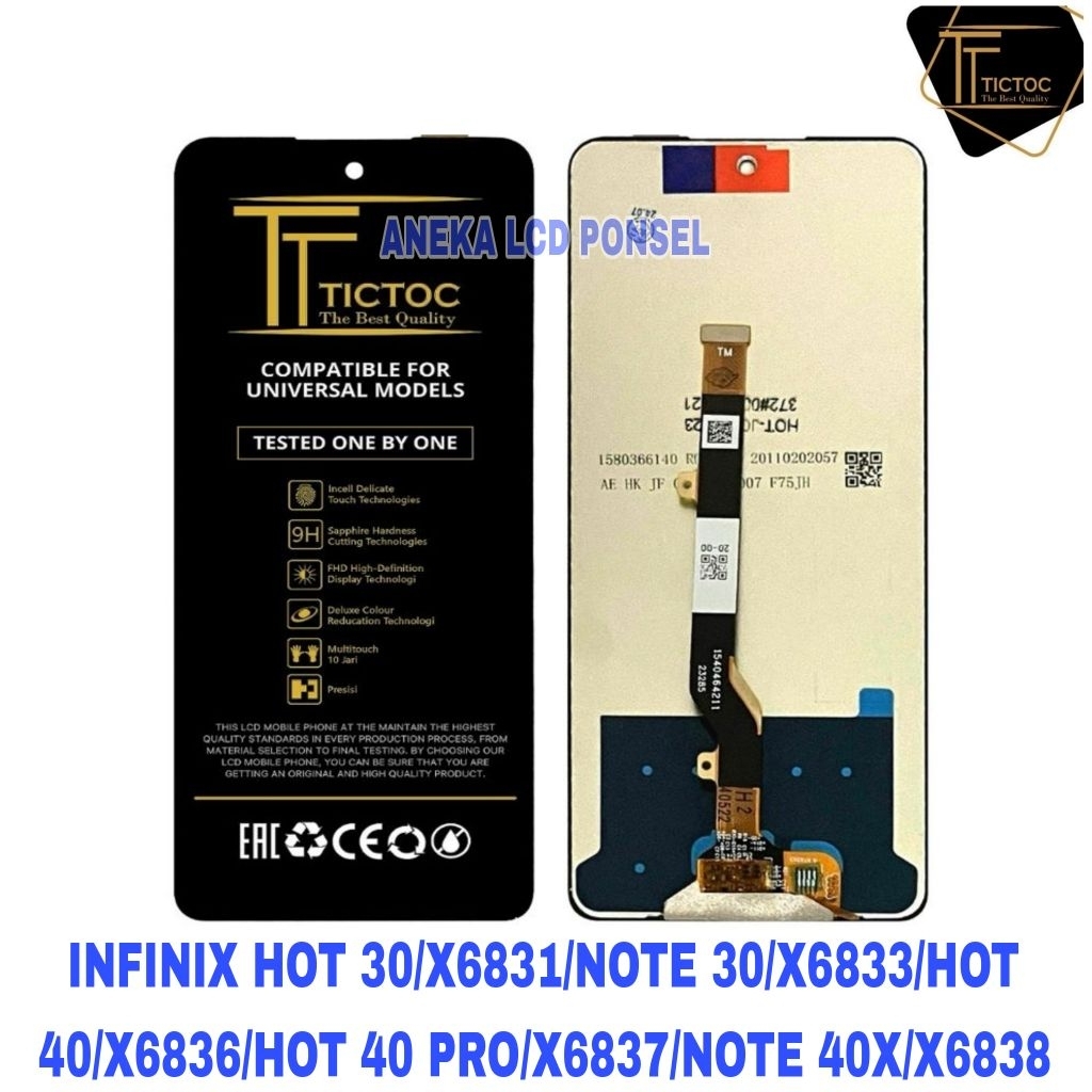 Jual LCD INFINIX HOT 30/X6831/NOTE 30/X6833/HOT 40/X6836/HOT 40 PRO ...