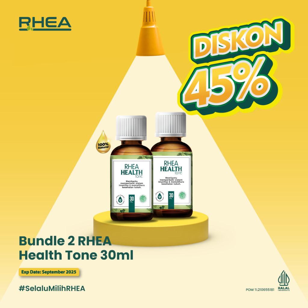 Jual Bundle 2 Rhea Health Tone 30 ml Diskon 45% (Exp September 2025 ...
