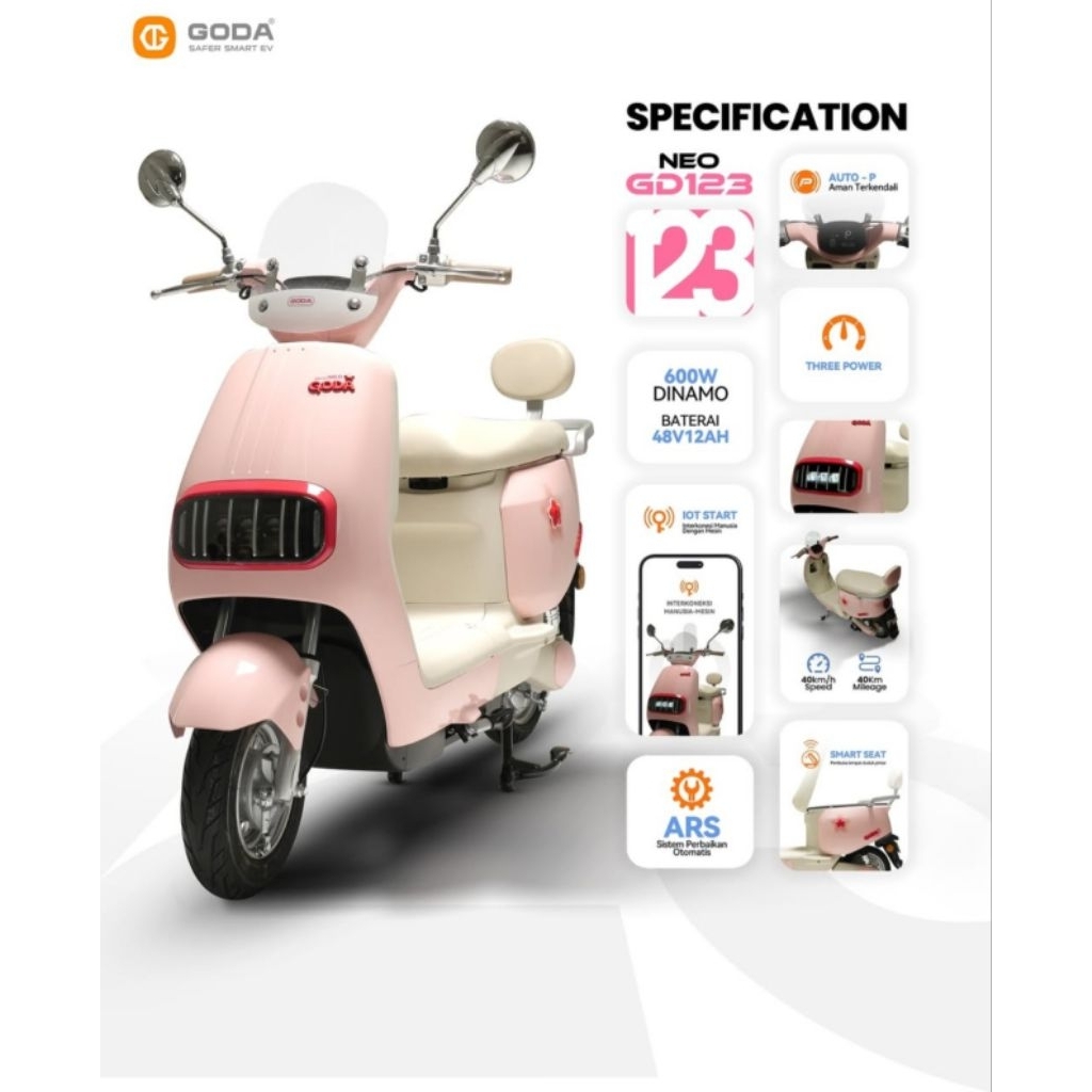 Jual SEPEDA LISTRIK GODA 166 GODA NEO 123 48V 12Ah GODA 001 LEMON ...