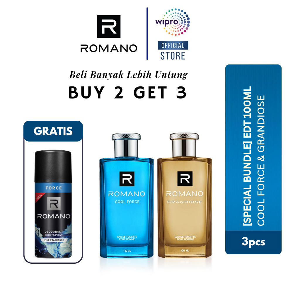 Jual [SPECIAL BUNDLE] Romano EDT 100ml - GRATIS Romano Body Spray Fine ...