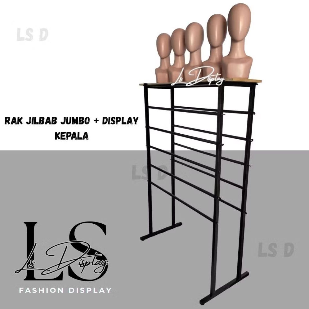 Jual RAK JILBAB KERTAS KADO JUMBO BESI / RAK SUSUN JILBAB PAPAN ...