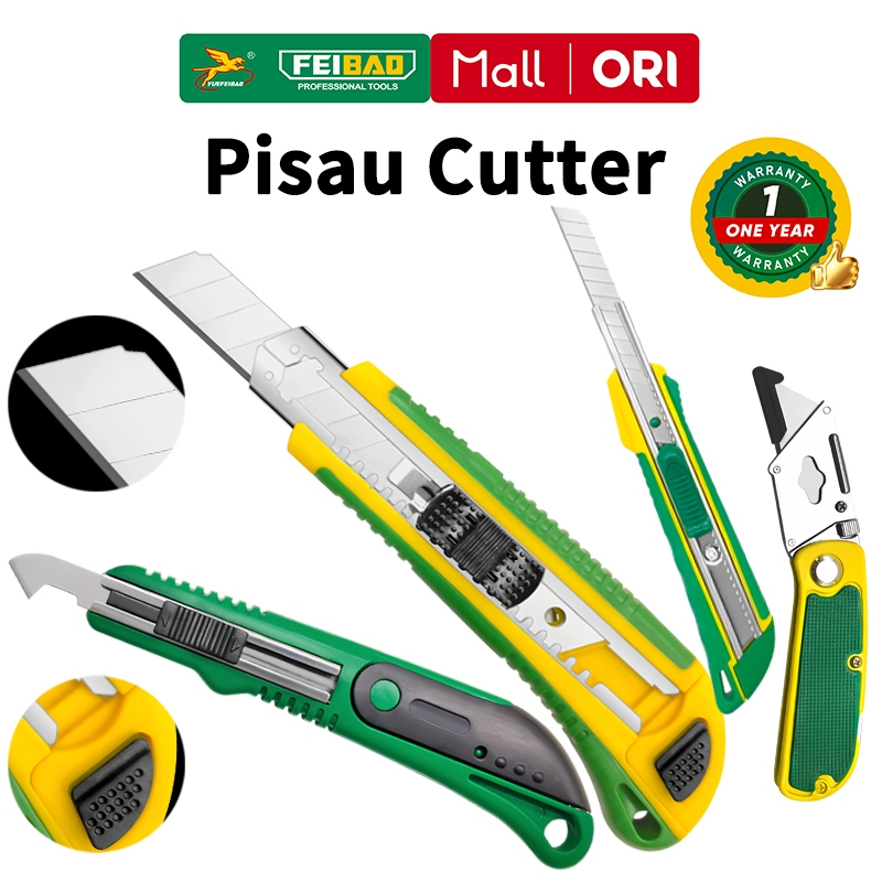 Jual Feibao Pisau Cutter Serbaguna pemotong 150mm x 25/30/35/40/45mm ...