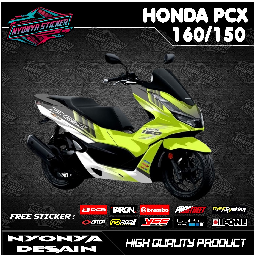 Jual sticker variasi decal full body honda pcx 150/160 stiker dekal ...