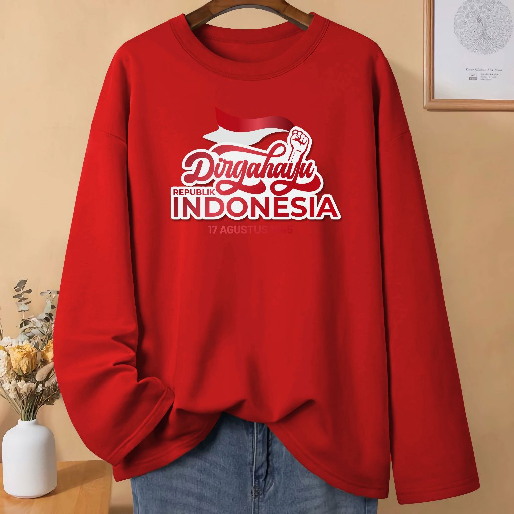 Jual Baju Kaos Pria Wanita Dewasa 17 Agustus HUT RI 80 Kemerdekaan Dirgahayu Republik Indonesia ...