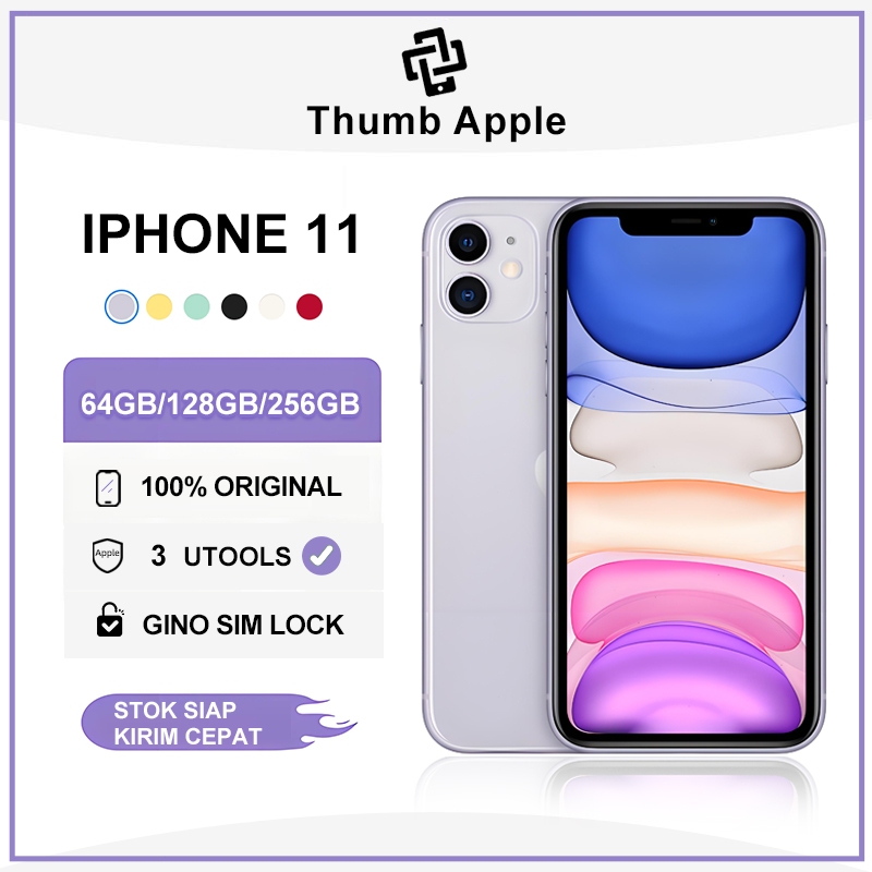 Jual iPhone 11 ibox 64GB 128GB 256GB IMEI Terdaftar Tangan kedua100%ORI LCD MULUS NORMAL FULSET ...