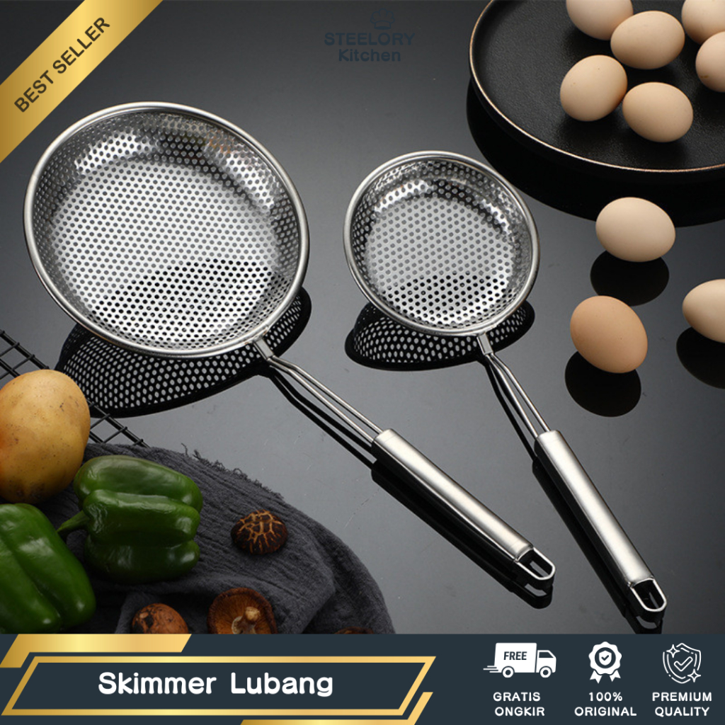 Jual STEELORY KITCHEN - Skimmer Penyaring Stainless Steel Berlubang ...