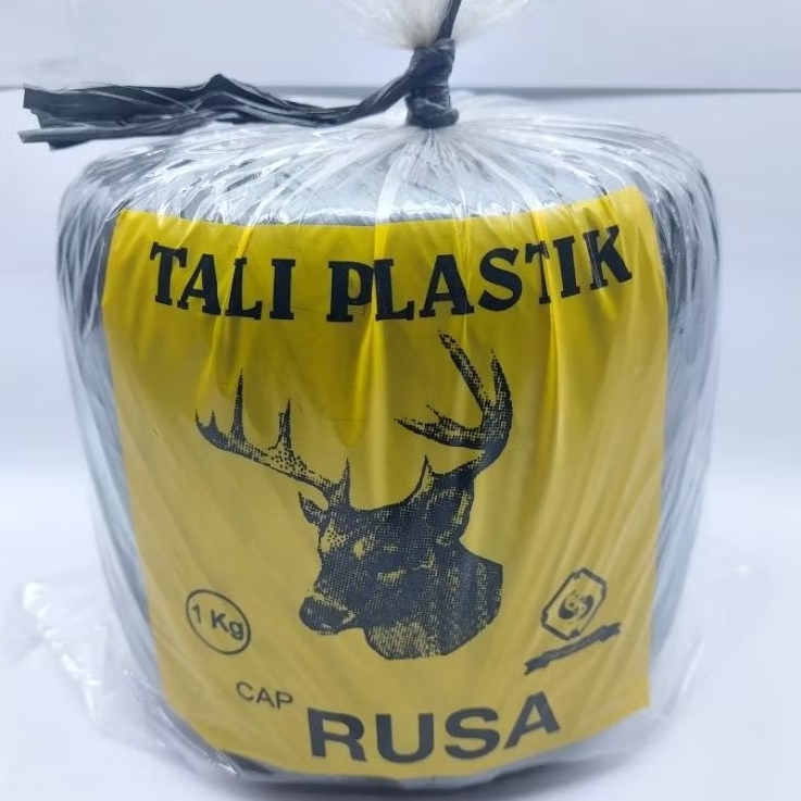 Jual TALI PLASTIK 1KG/TALI RAFIA HITAM CAP RUSA KUNING(1KG) | Shopee ...