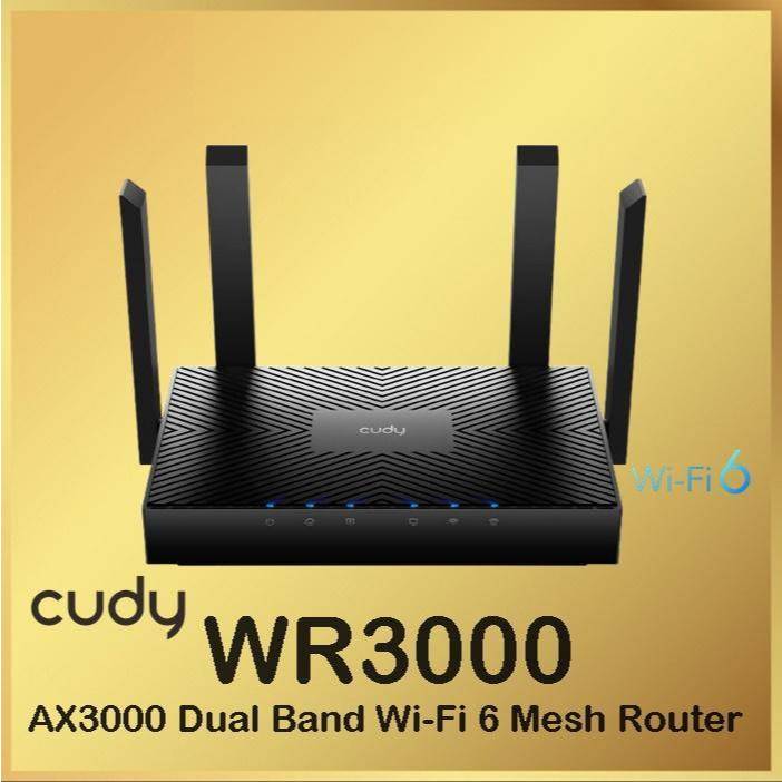 Jual Cudy WR3000 AX3000 Dual Band Wi-Fi 6 Mesh Router Cudy WR 3000 ...