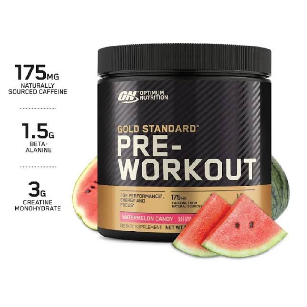 Jual Optimum Nutrition Gold Standard Pre Workout Watermelon Candy 10.58 ...