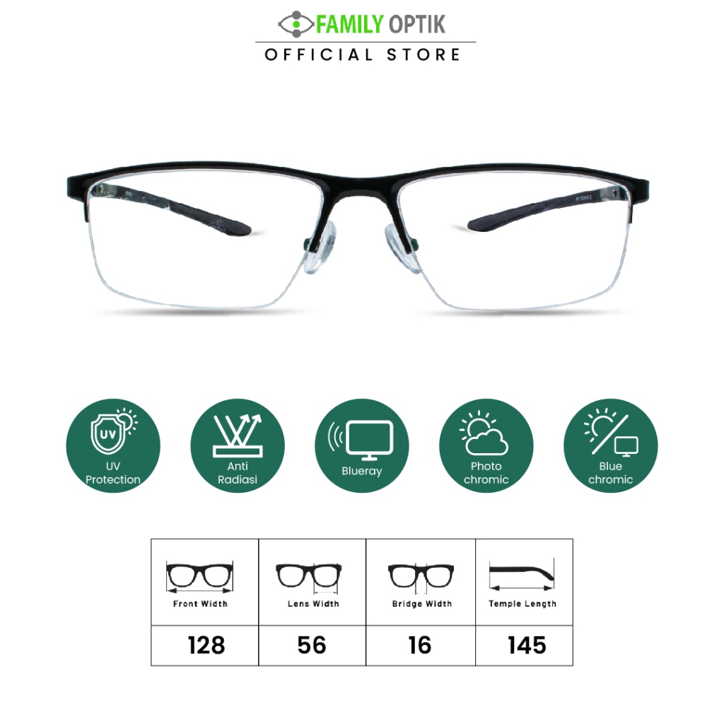 Jual Family Optik - Kacamata Airtech Blueray Photocromic Anti Radiasi ...