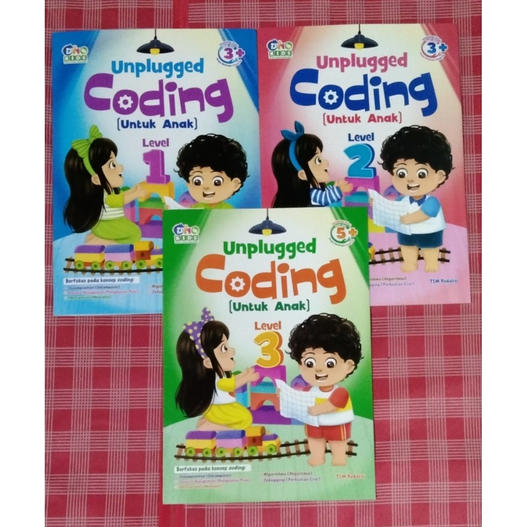 Jual PAKET Buku Coding Anak TK PAUD (Coding 1+2+3+ BONUS Modeling Clay) - Belajar Coding Tanpa ...