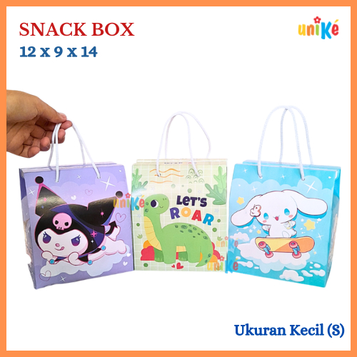 Jual Kardus Snack Box Ulang Tahun Anak / Box Snack Estetik Kotak Snack ...