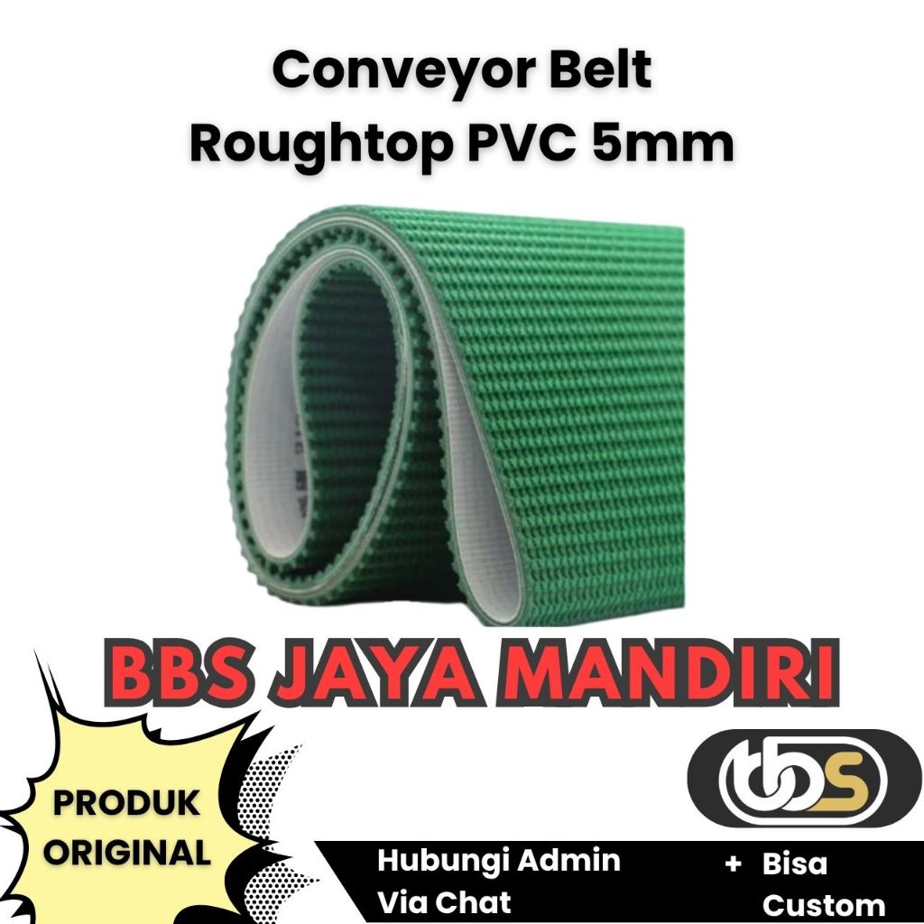 Jual Conveyor Belt Roughtop PVC 5mm – Fan Belt Mesin Industri Warna ...