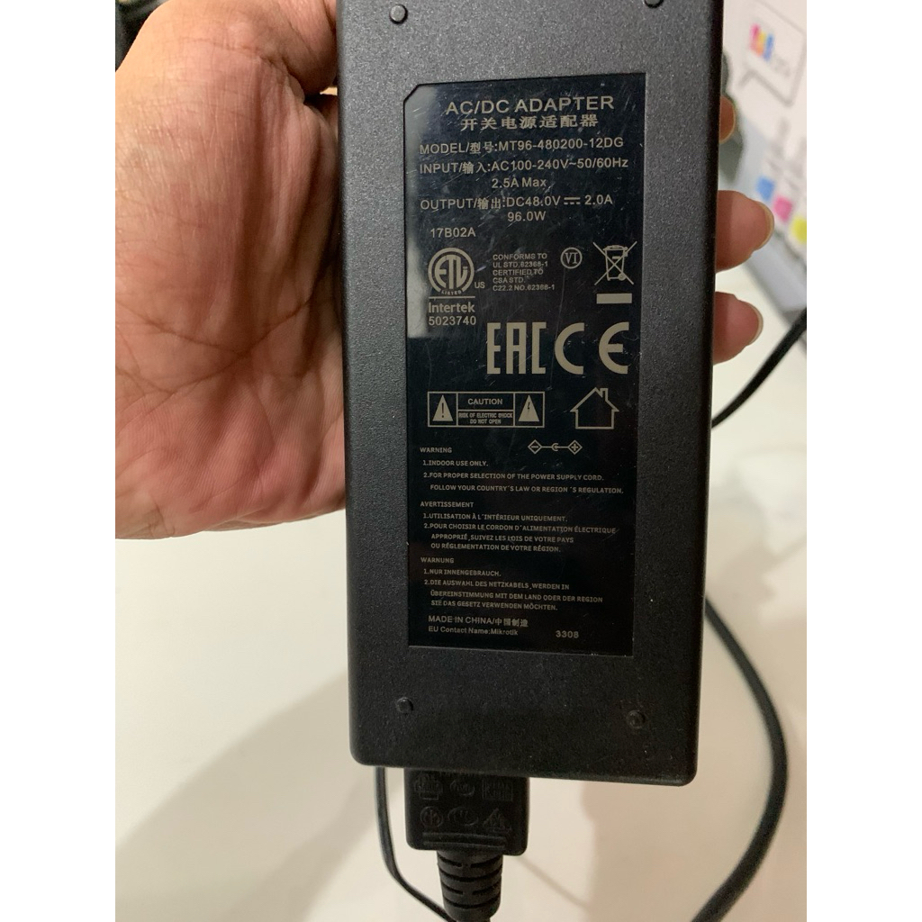 Jual adaptor original mikrotik adaptor bekas adaptor second | Shopee ...