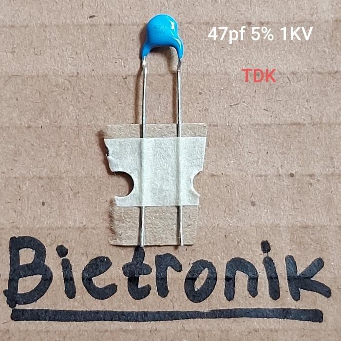 Jual Kapasitor 47pF 5% 1kV Original TDK | Shopee Indonesia