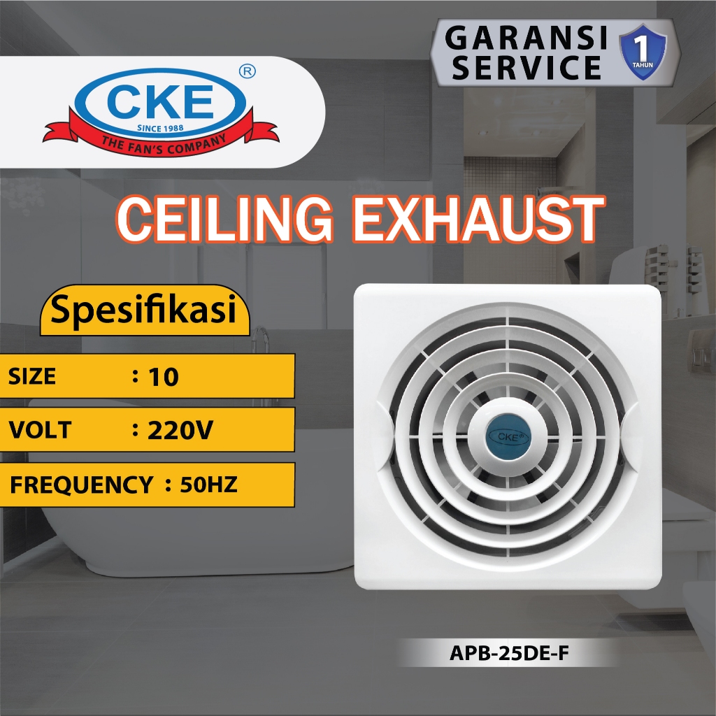 Jual EXHAUST FAN CEILING PLAFON/Ceiling Exhaust APB-25DE-F 10 Inch ...