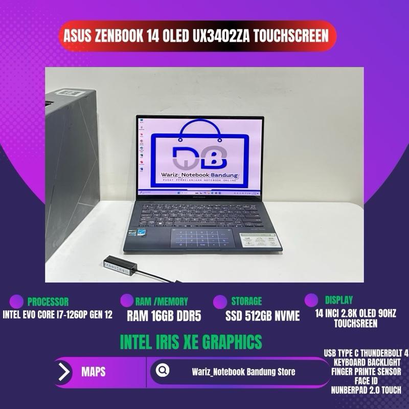 Jual ASUS ZENBOOK 14 OLED UX3402ZA CORE I7-1260P GEN 12 RAM 16GB DDR5X ...