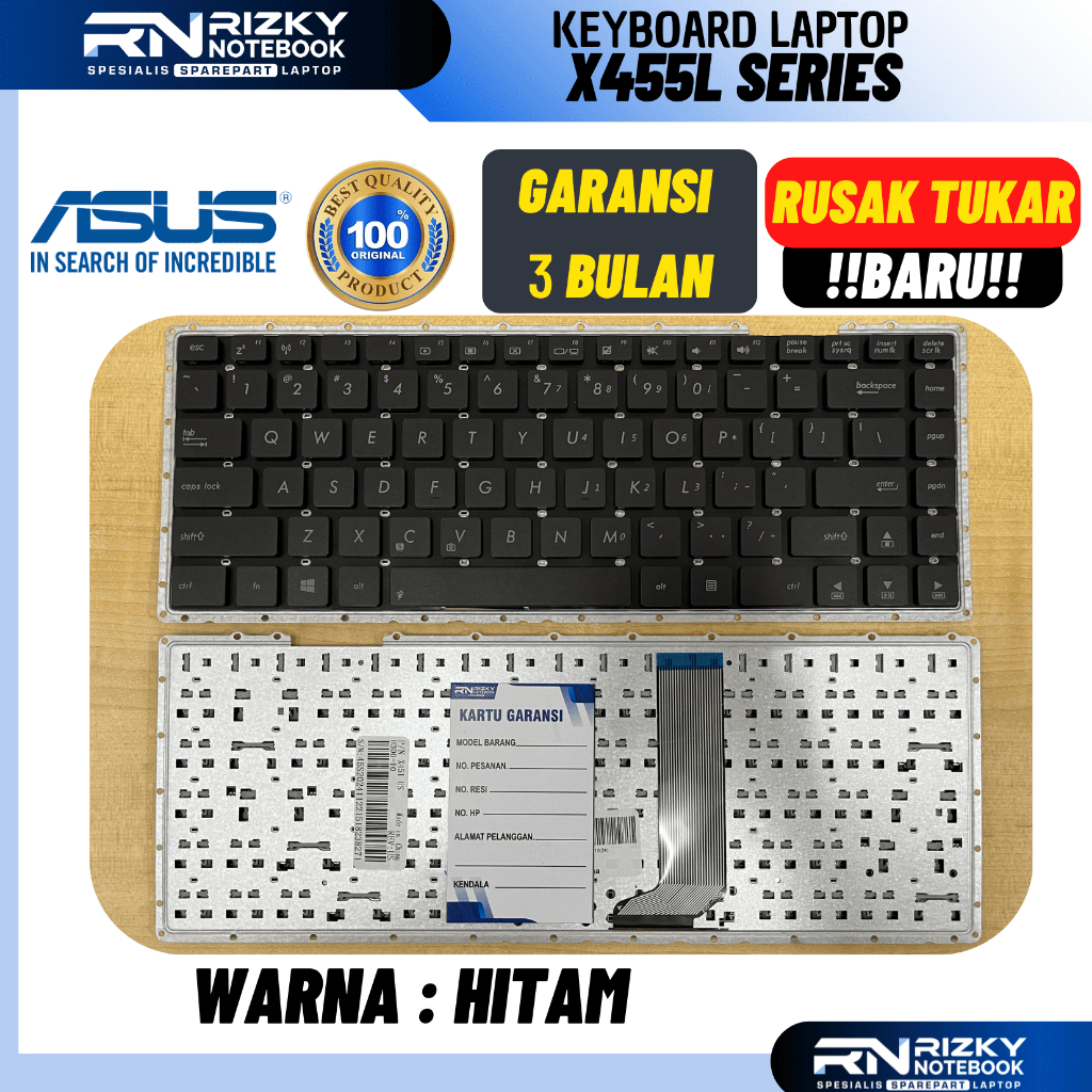 Jual Keyboard Laptop ASUS X451 x453 X455L A456 K456 K456U K456UR R456 ...