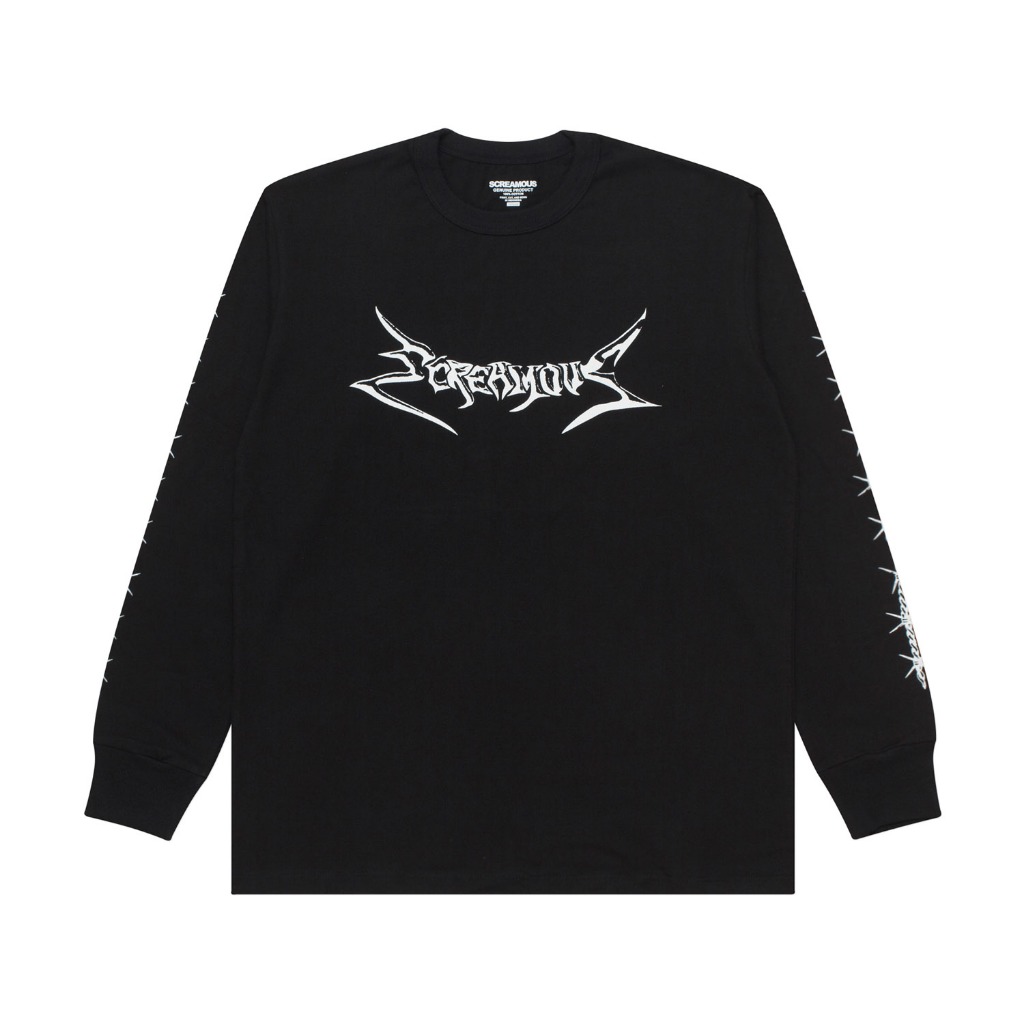 Jual Screamous Kaos T-Shirt Longsleeves ABBYS BLACK | Shopee Indonesia