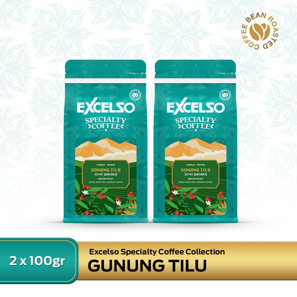 Jual Excelso Specialty Coffee Gunung Tilu Beans 100gr Twin Pack ...