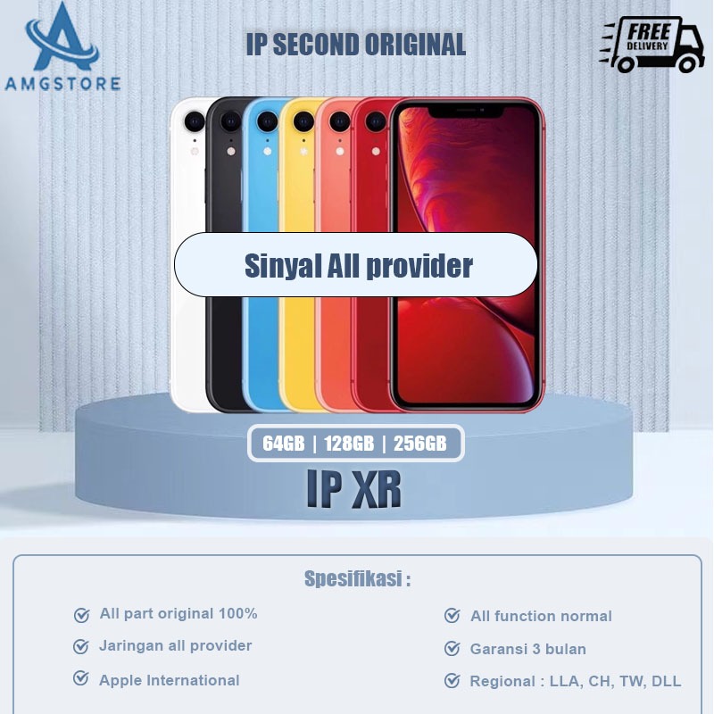 Jual IPHONE XR Second Normal 64GB 128GB 256GB Inter Fulset Mulus Like New Good Condition ...