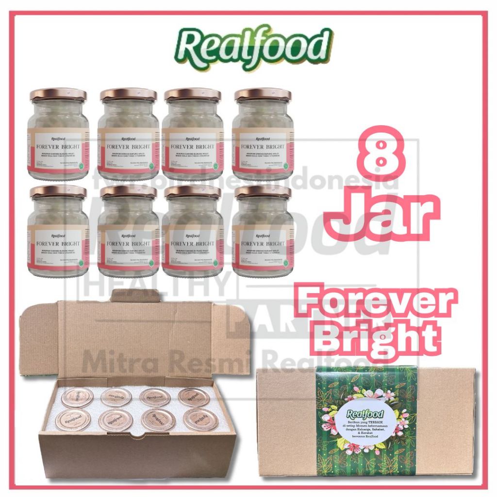 Jual Realfood Forever Bright isi 6 Jar Free 2 Jar - Minuman sarang ...